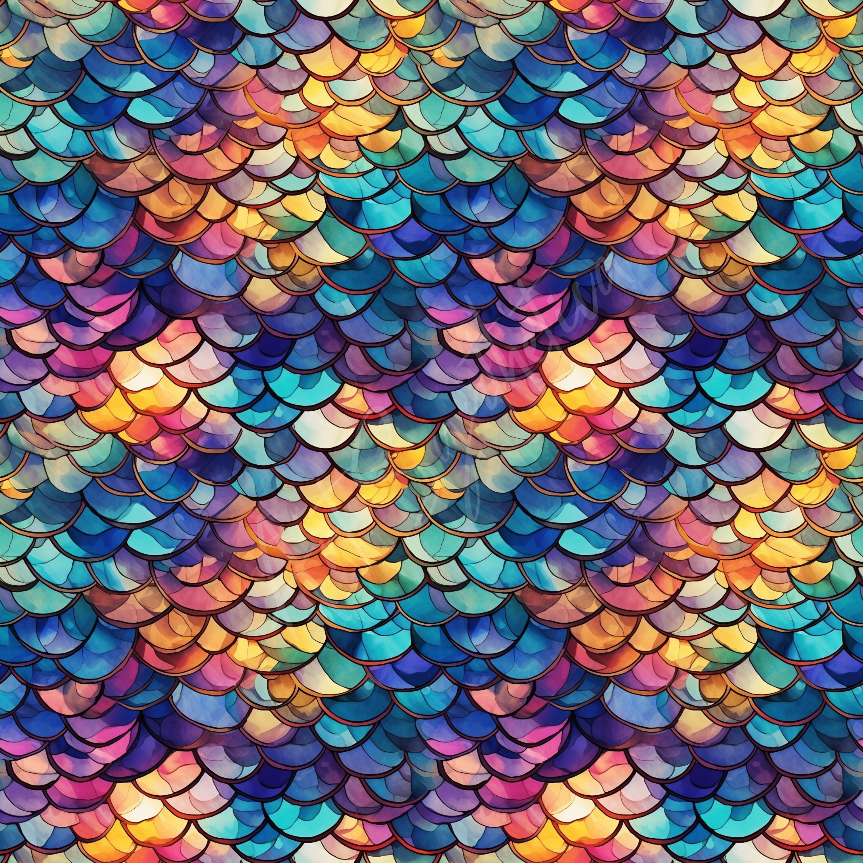 18 Seamless Scales Patterns | Scales | Digital Download | 18 Pattern ...
