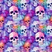 18 Seamless Skull Theme Patterns | Skulls | Digital Download | 18 ...