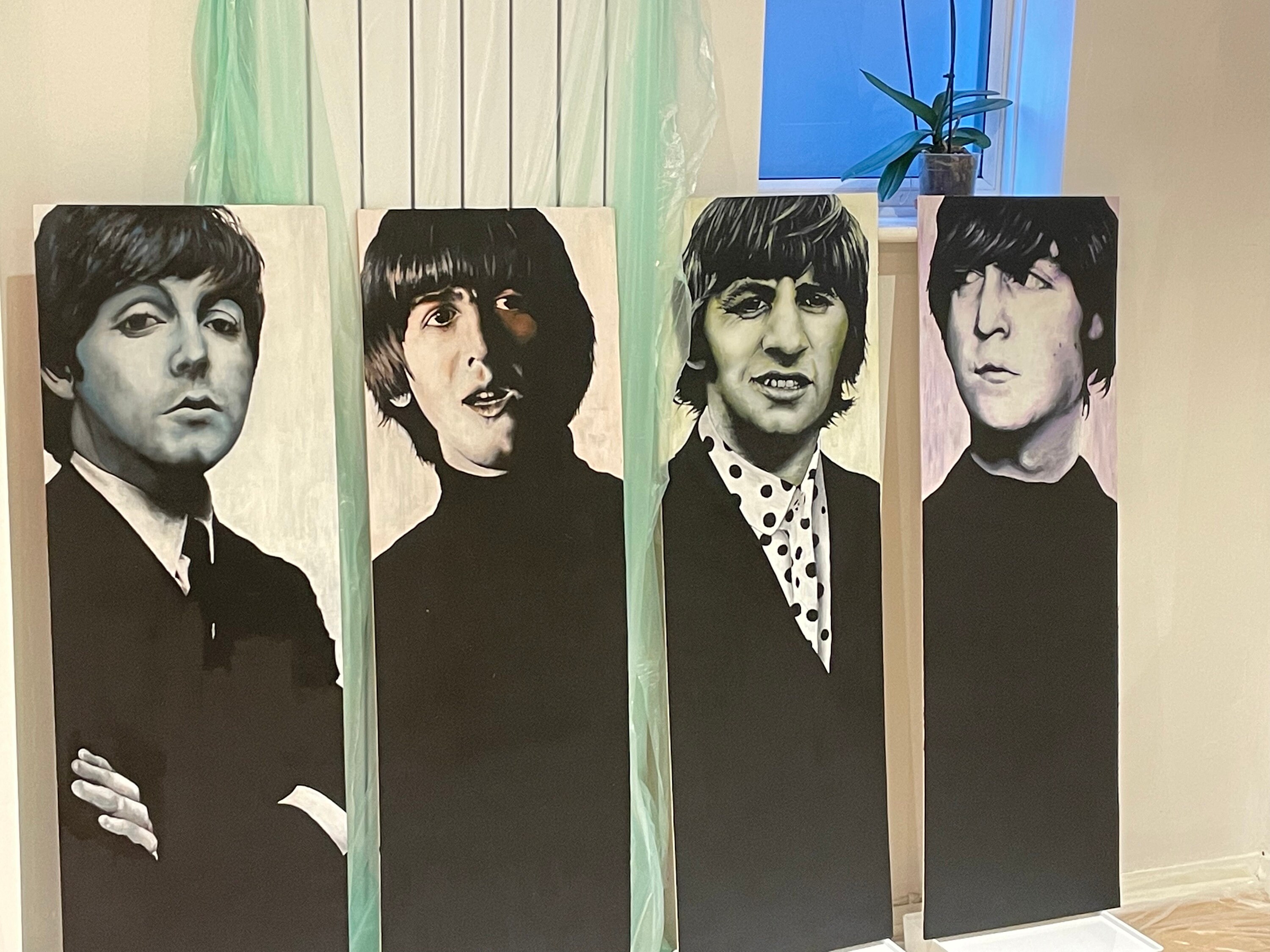 The Beatles - Acrylic Paintings - Etsy