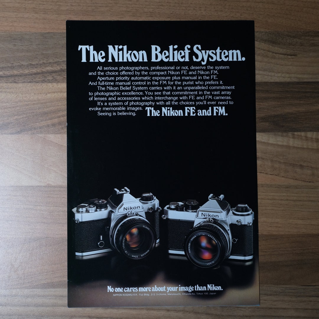 1980's Nikon Vintage Advert - Etsy