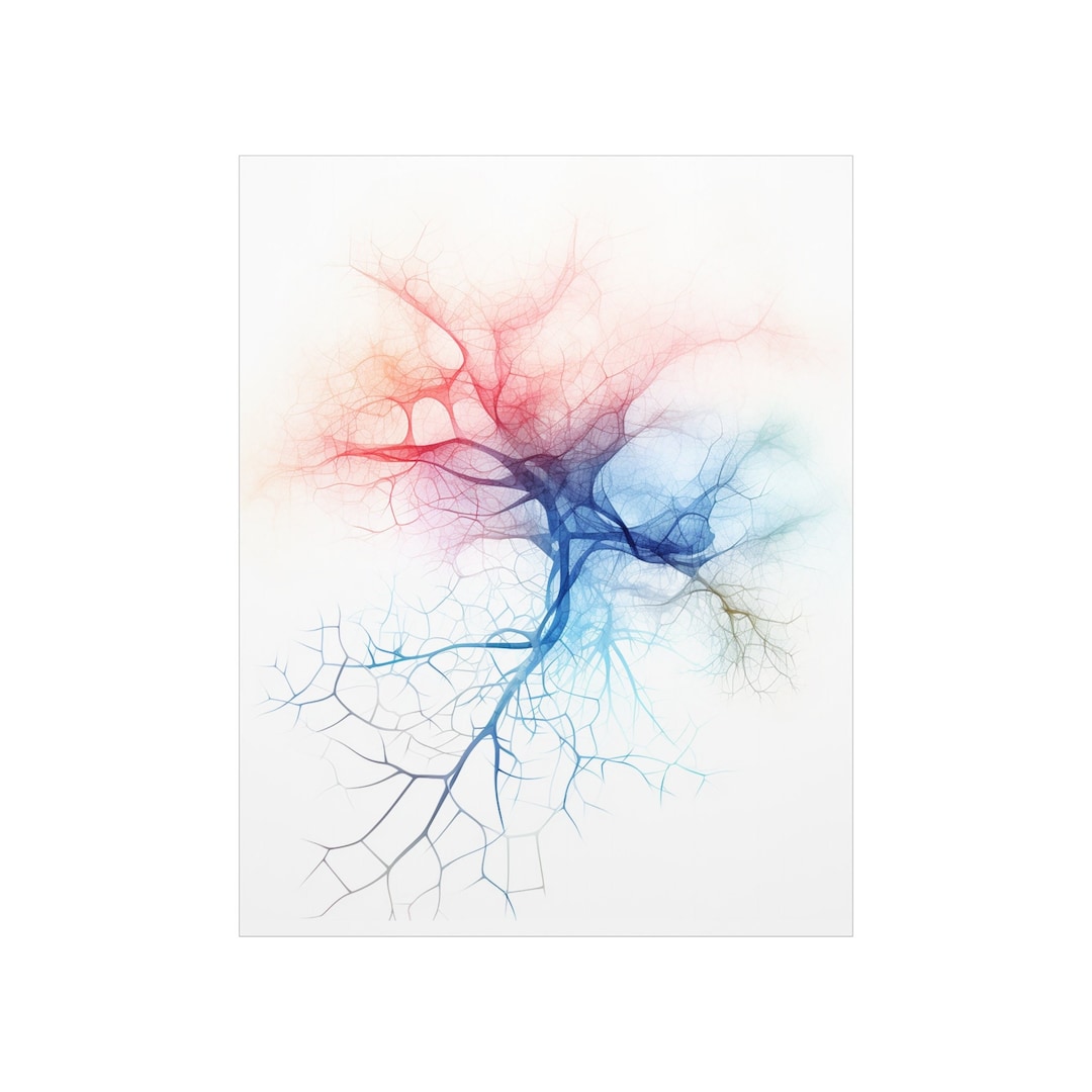 Neurons Wall Art Digital Download, Brain Art, Science Wall Art ...