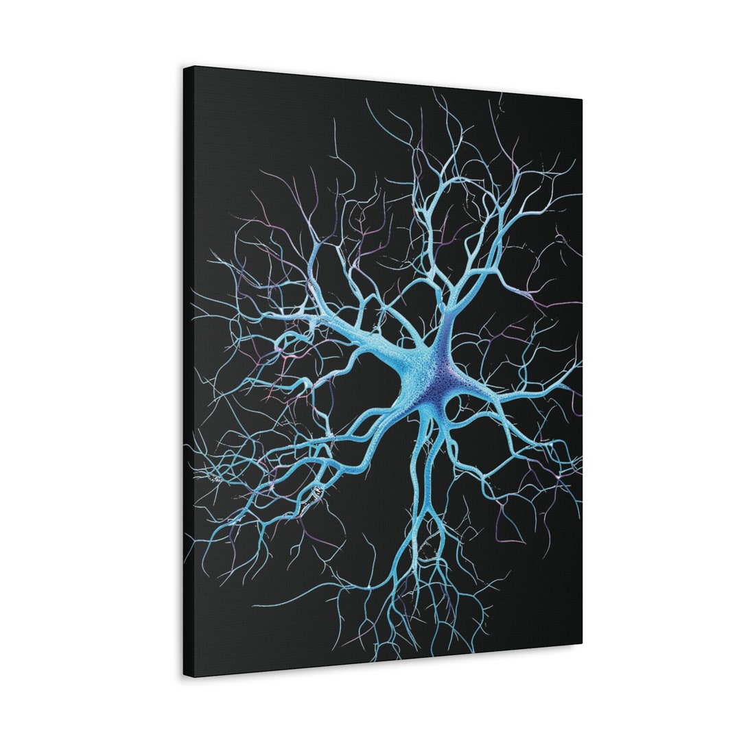 Neuron Wall Art Canvas, Brain Wall Art, Stylized Neuron Wall Art - Etsy