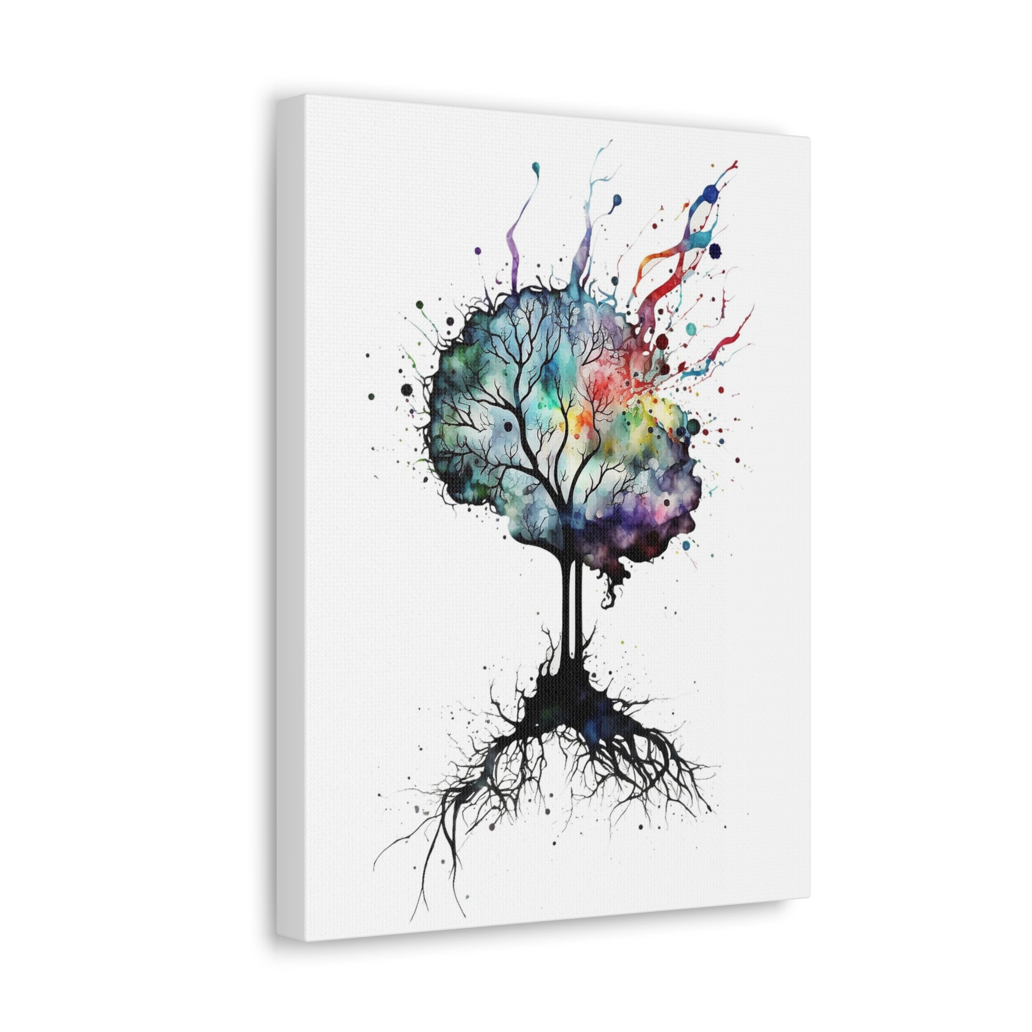 Watercolor Brain Art Digital Download, Human Brain Neuron Wall Art ...