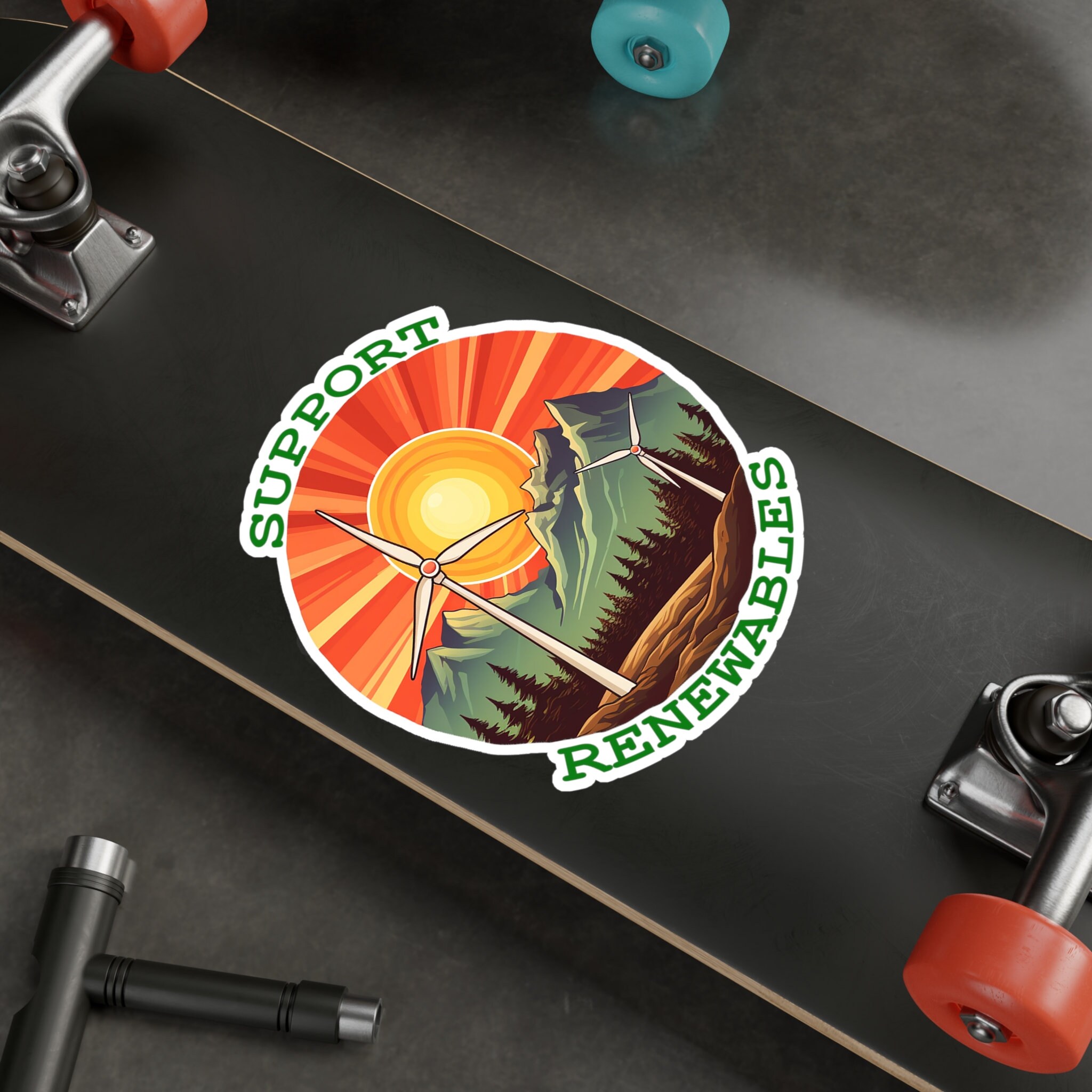 Support Renewables Stickers, Go Green Stickers, Support Green Energy ...