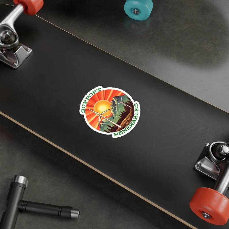 Support Renewables Stickers, Go Green Stickers, Support Green Energy ...