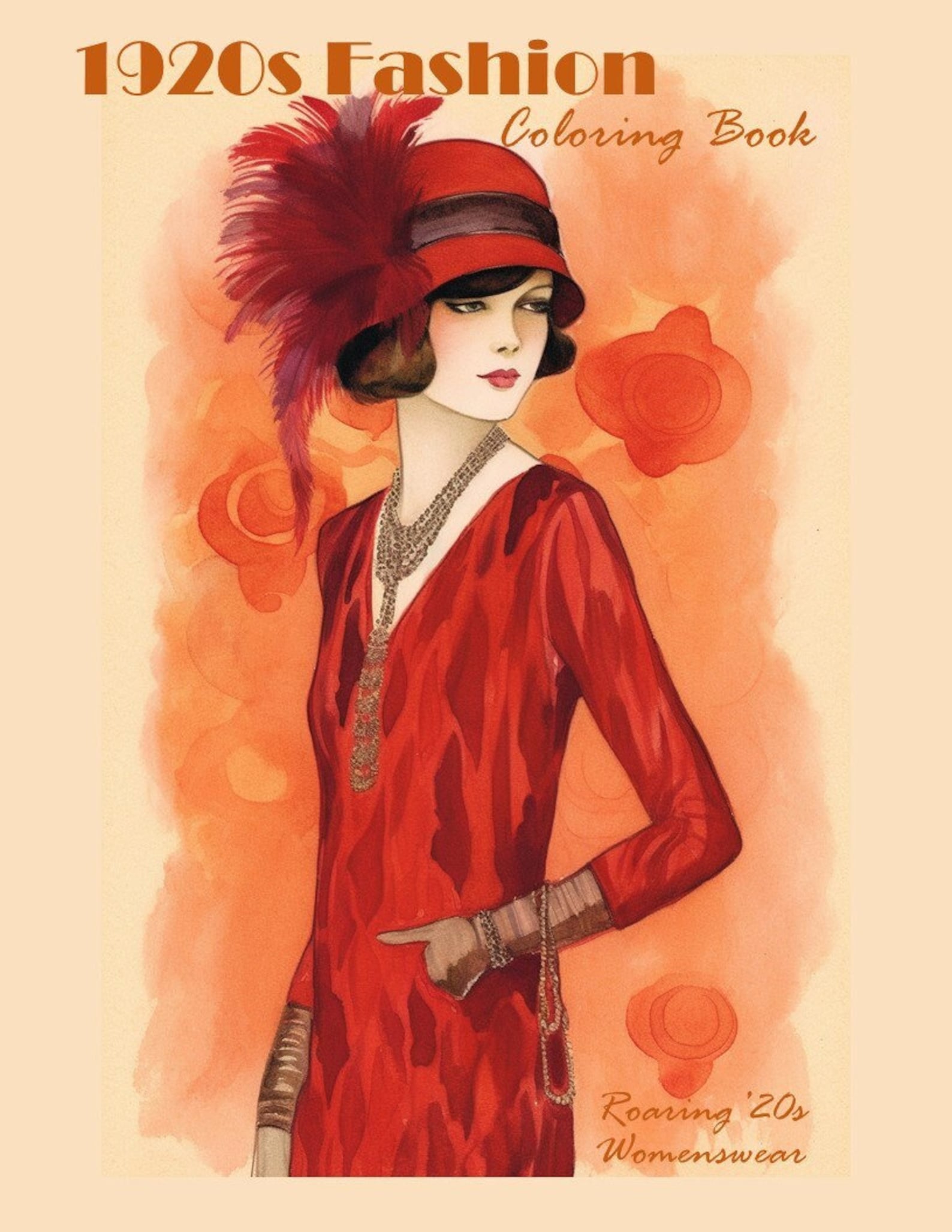 1920s Fashion Coloring Book: Roaring'20s Womenswear, Digital Download, Coloring Pages for Kids ...