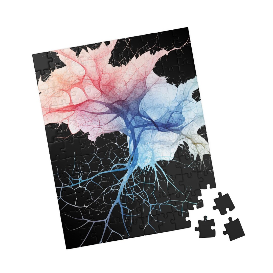 Neuroscience Puzzle, Watercolor Neuron Puzzle, Science Puzzle, Brain Puzzle - Etsy