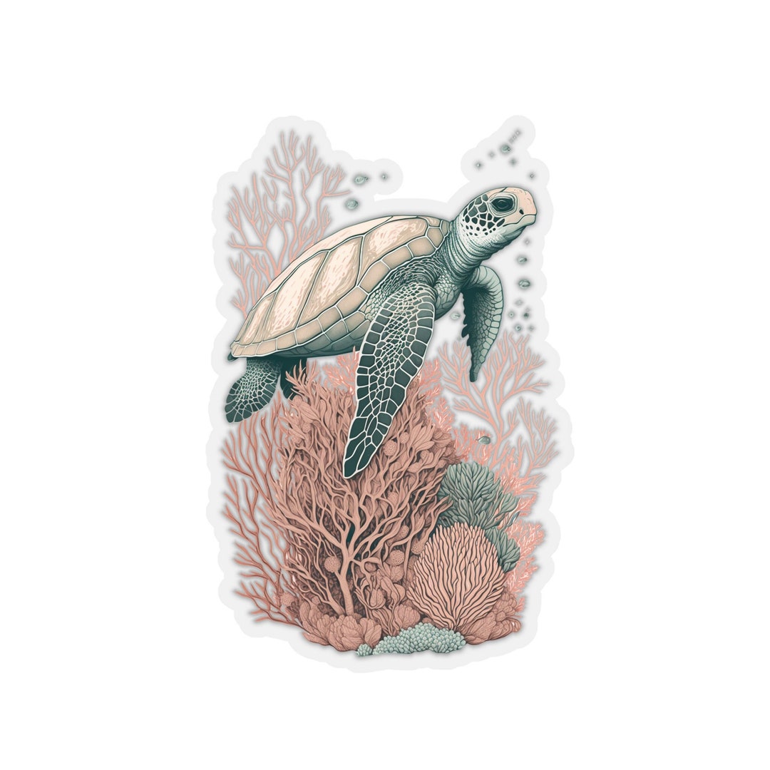 Sea Turtle Stickers, Sea Animals Stickers - Etsy