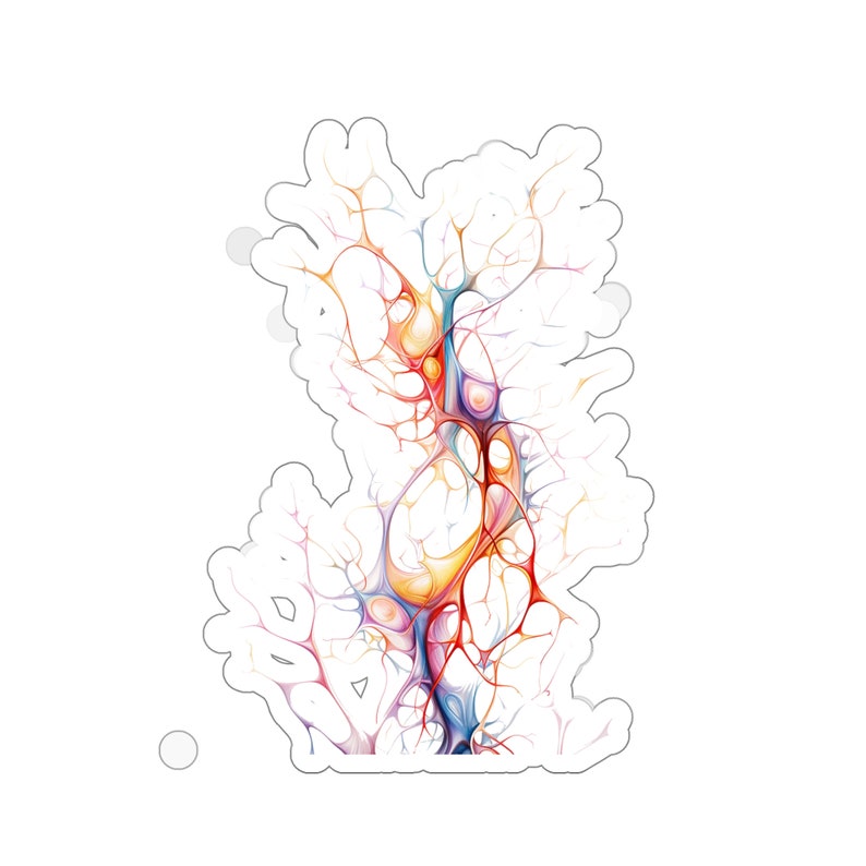 Neuron Stickers, Stylized Human Brain Neuron Stickers - Etsy