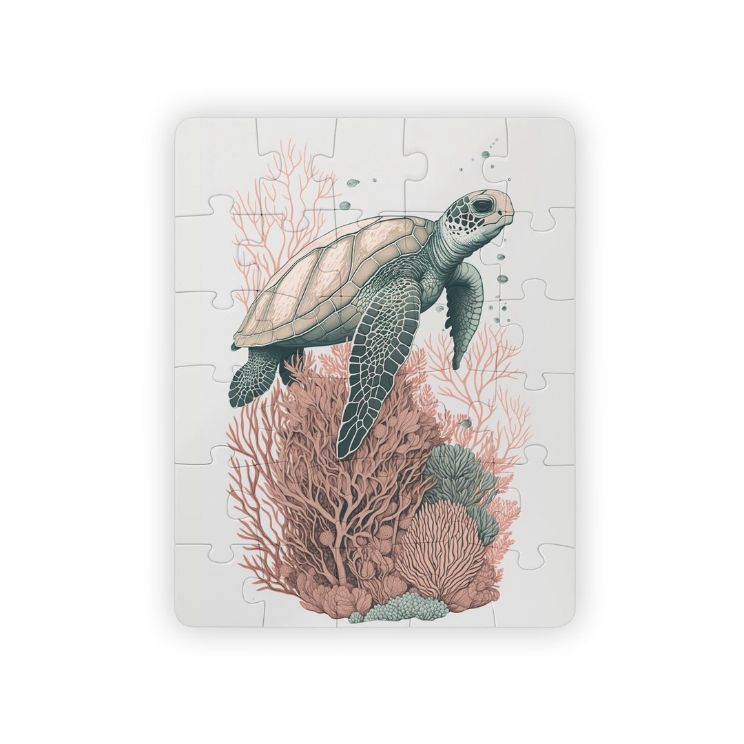 Sea Turtle Kids' Puzzle, 30-piece - Etsy