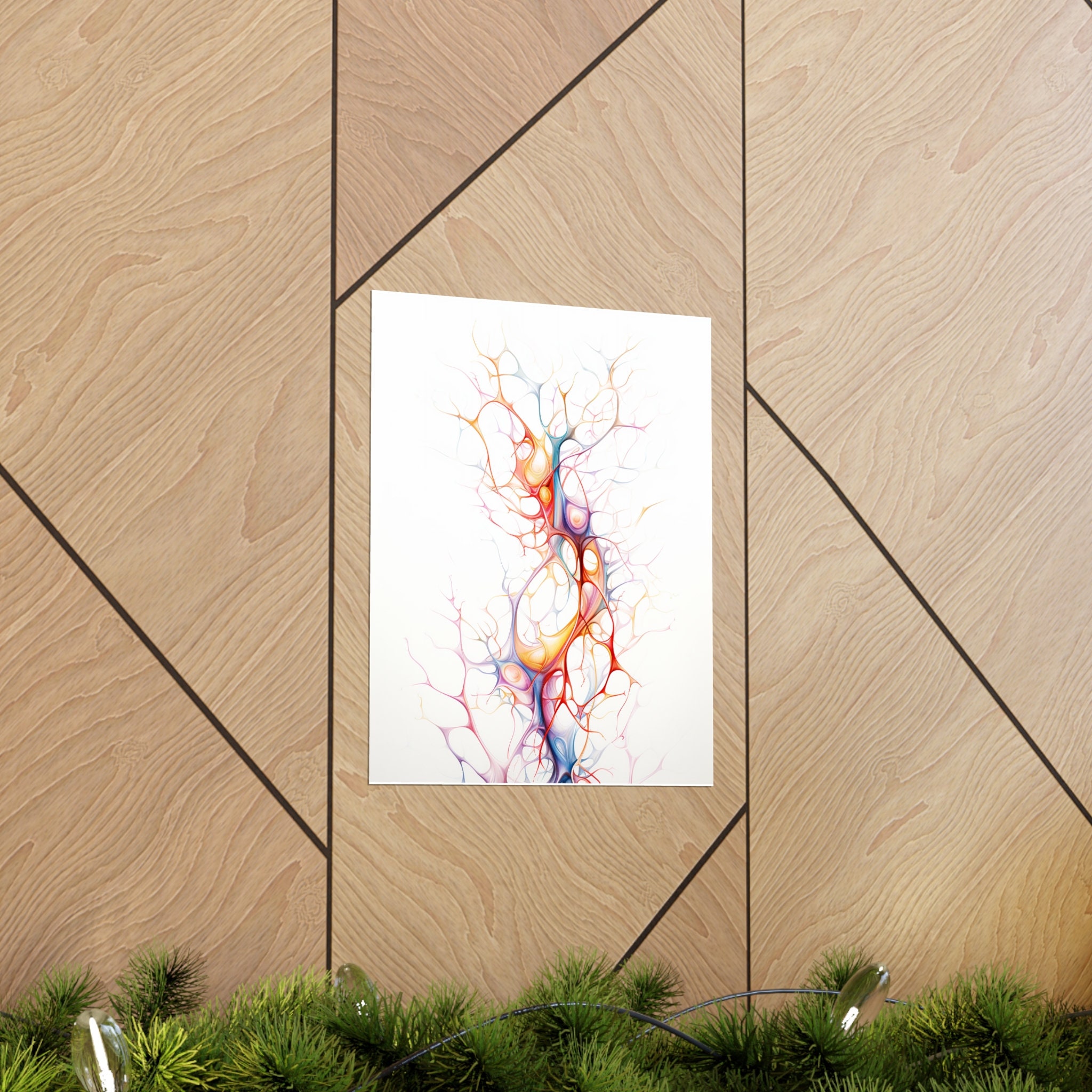 Brain Neurons Wall Art Digital Download, Brain Art, Stylized Neurons ...