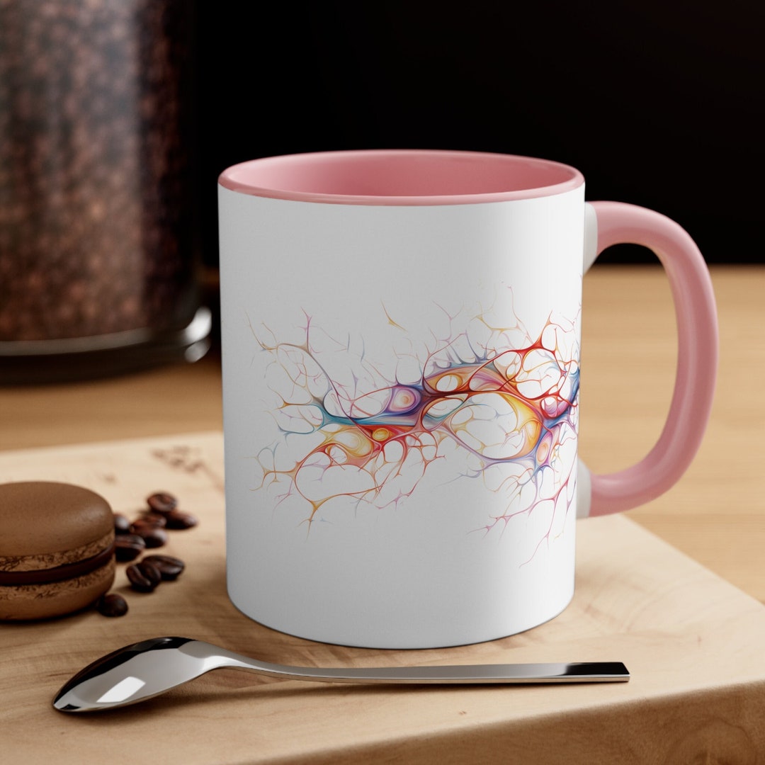 Neurons Coffee Mug, Brain Coffee Tea Cup, Brain Neurons Mug, Brain Mug ...