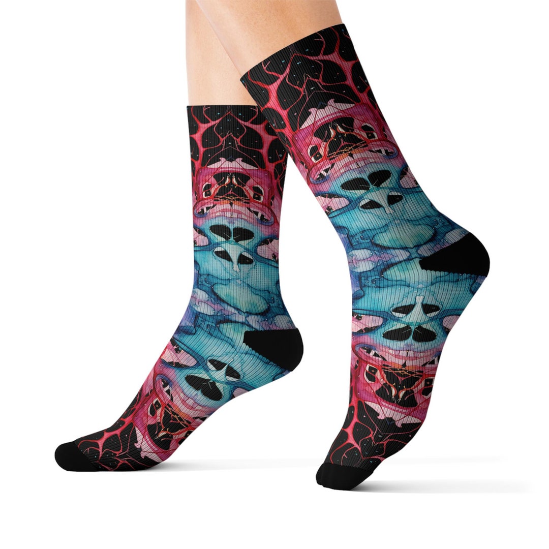 Neurons Socks, Neuroscience Socks, Neurology Socks, Watercolor Neurons ...