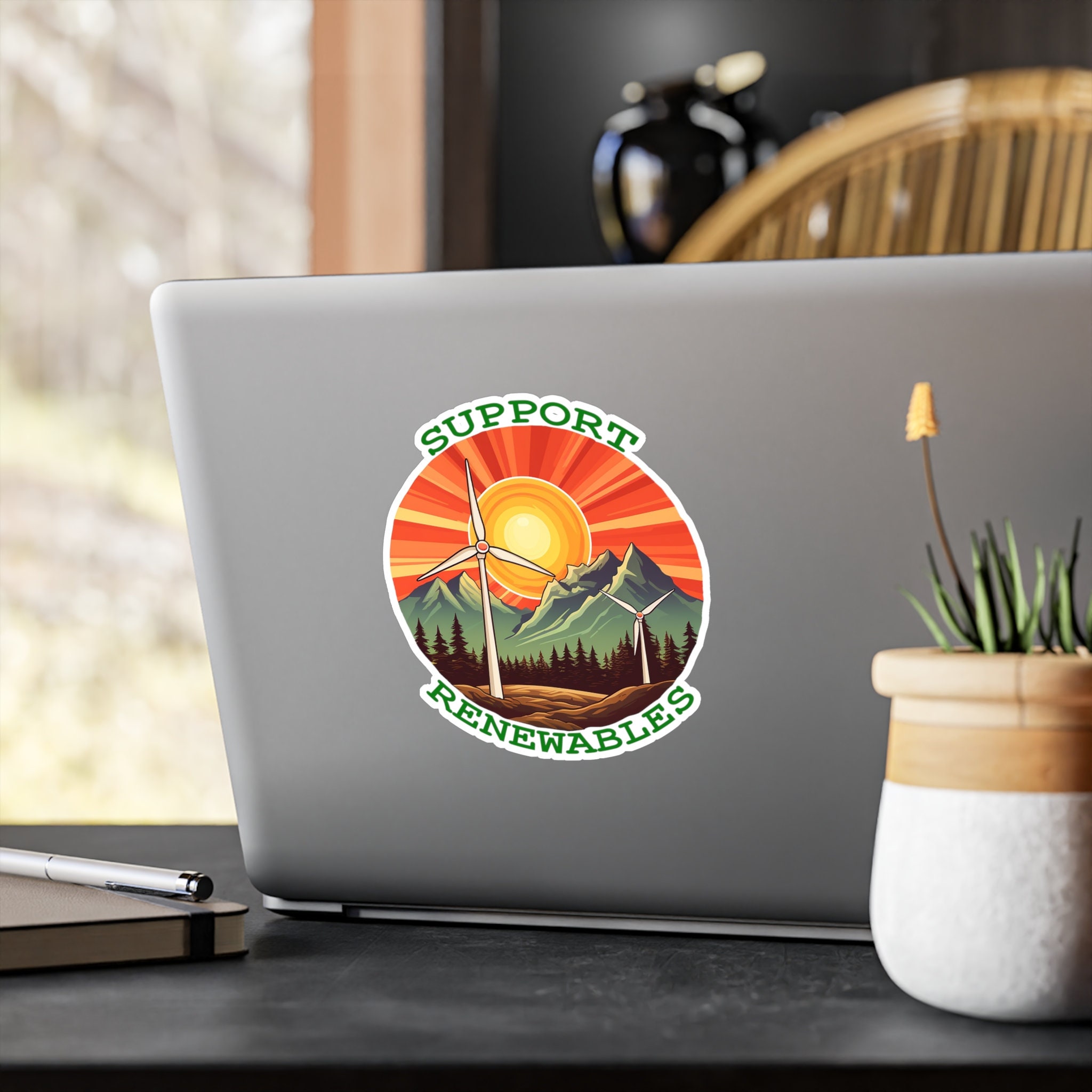Support Renewables Stickers, Go Green Stickers, Support Green Energy ...