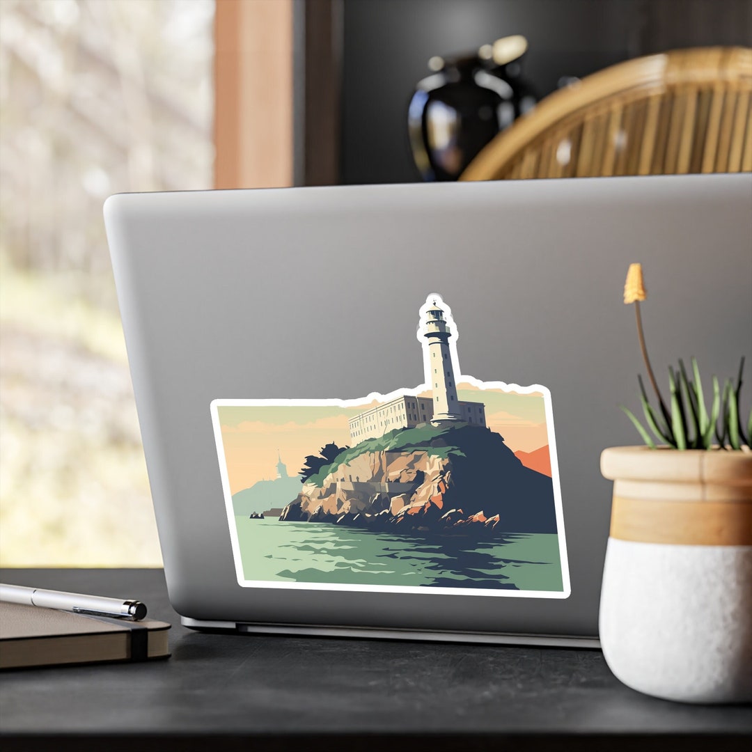 Alcatraz Stickers, California Alcatraz Sticker, Bay Area Stickers, San ...