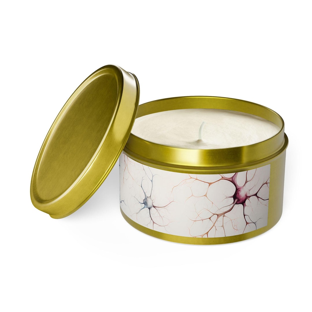 Watercolor Neurons Candles, Neuroscience Candles, Brain Neurons Tin ...