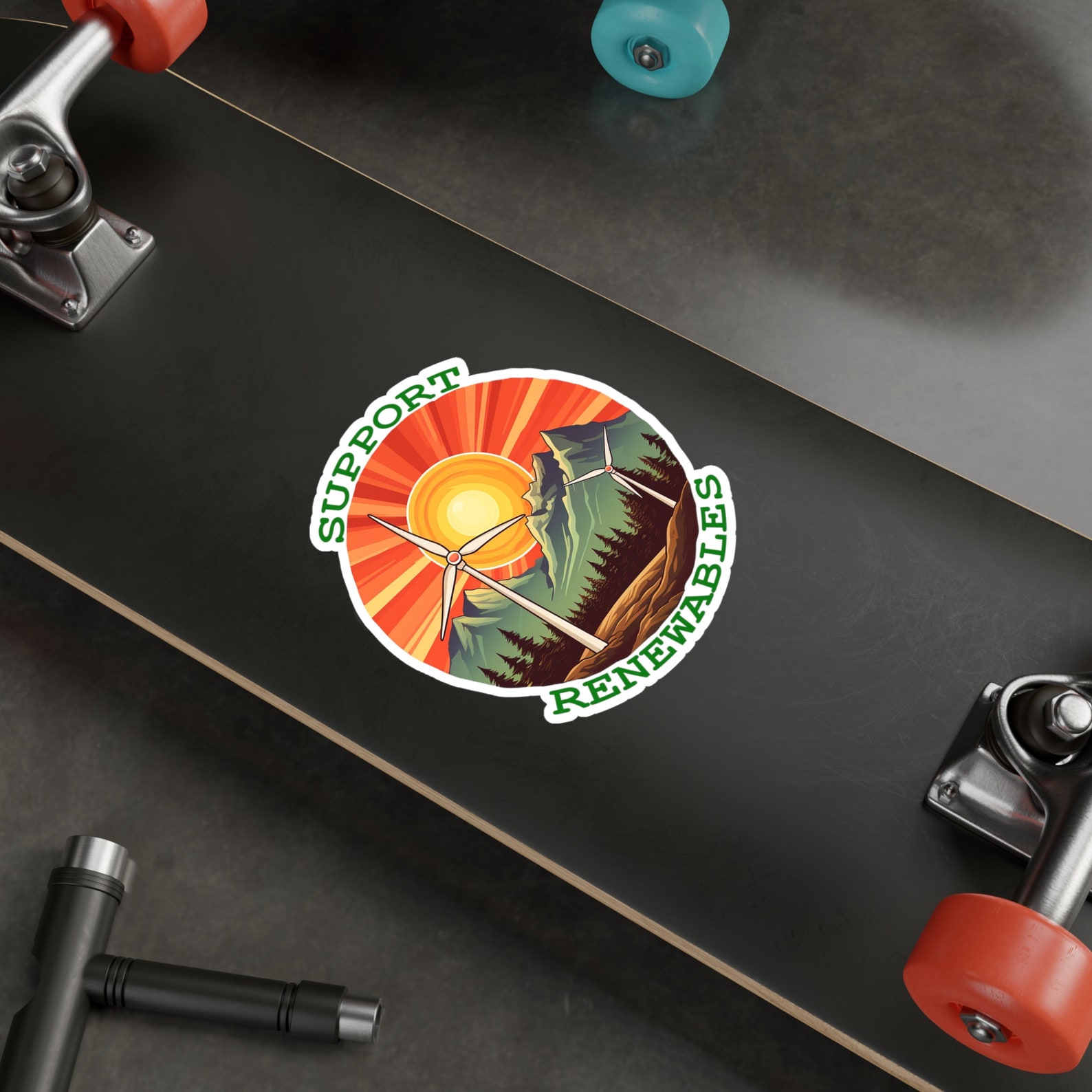 Support Renewables Stickers, Go Green Stickers, Support Green Energy ...