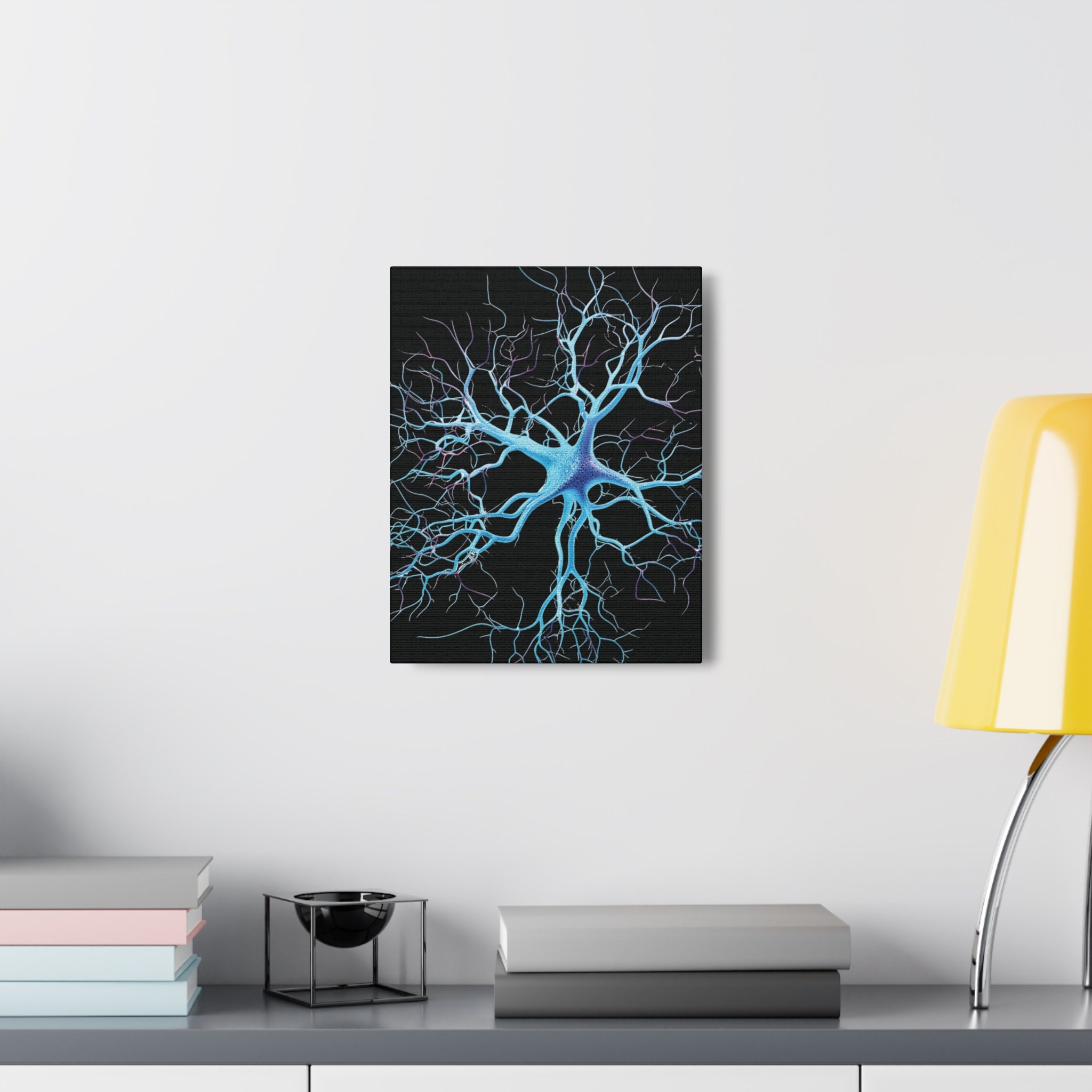 Neuron Wall Art Canvas, Brain Wall Art, Stylized Neuron Wall Art - Etsy