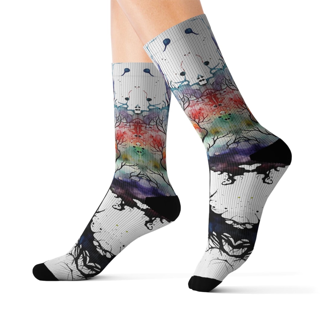 Brain Neuron Socks, Neuroscience Socks, Neurology Socks, Watercolor ...