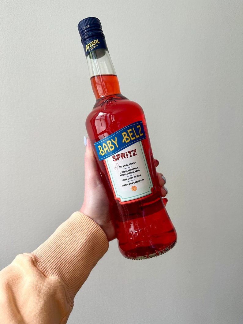 Digital Download: Custom Aperol Spritz Label - Baby Shower Decor ...