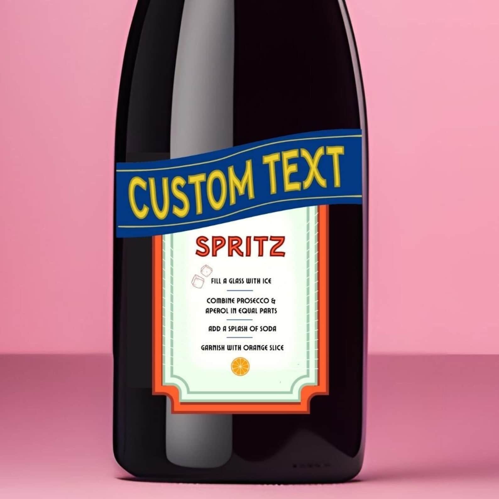 Digital Download: Custom Aperol Spritz Label - Baby Shower Decor ...