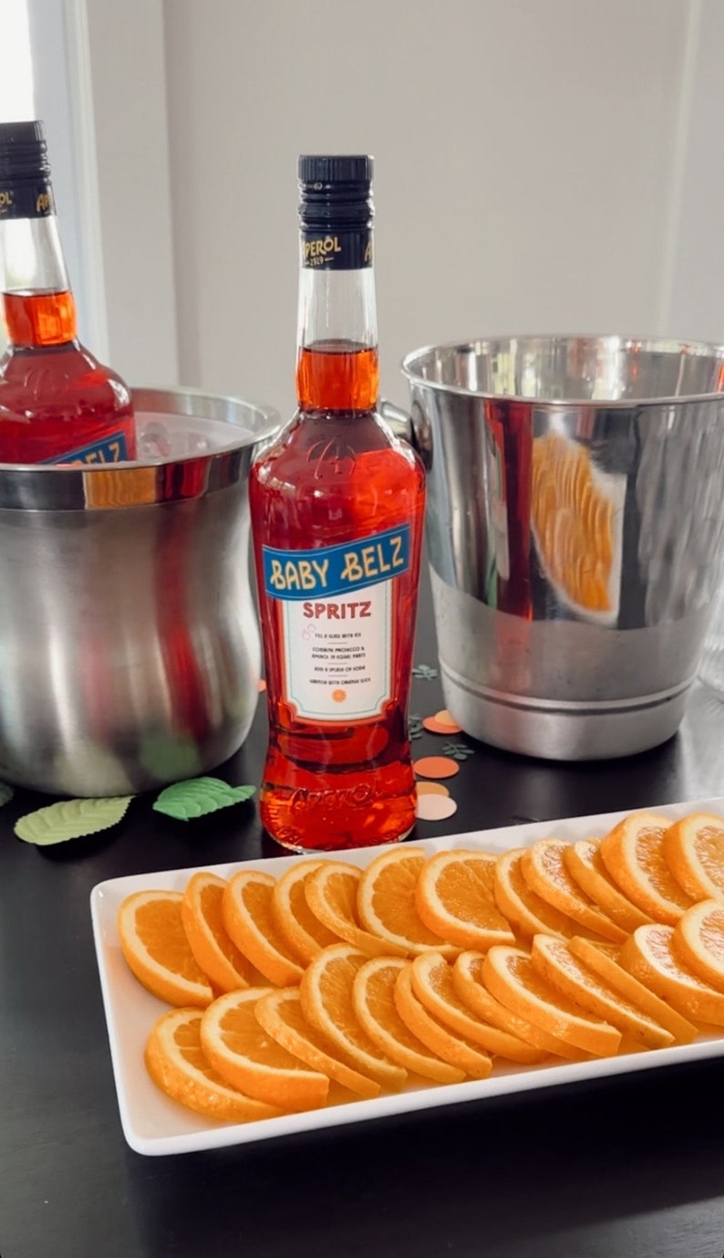 Digital Download: Custom Aperol Spritz Label - Baby Shower Decor ...