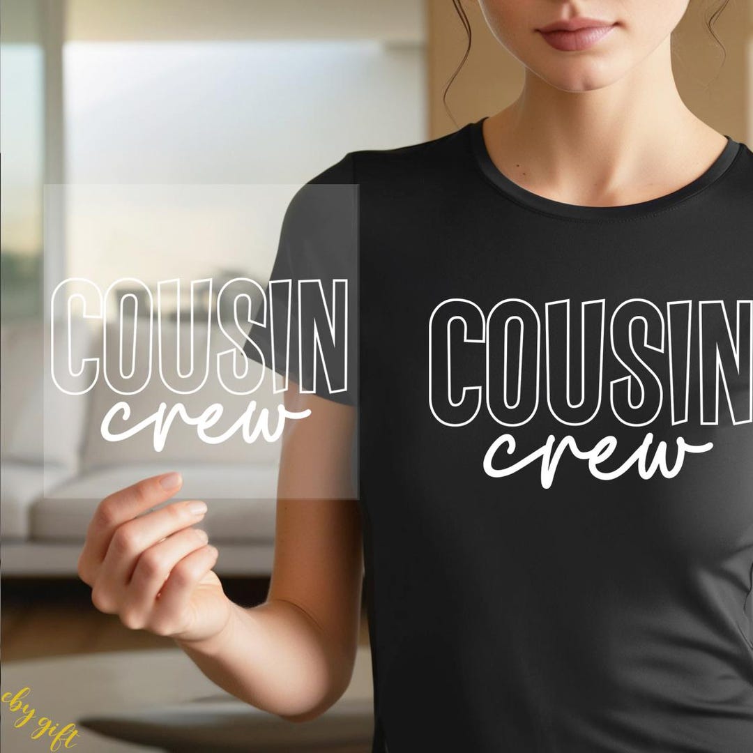 Cousins Sleepover Squad Dtf, Cousin Crew Iron on Decals for Dtf, Cousin Reunion Matching Iron on ...