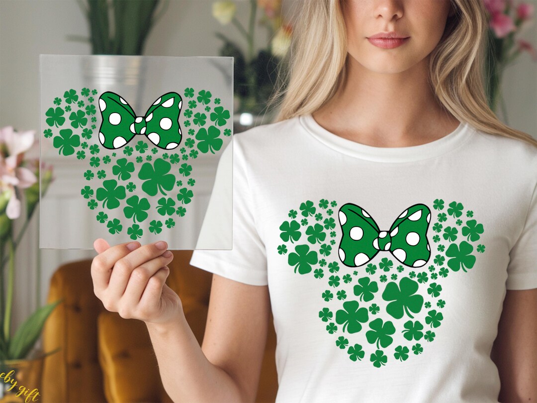 Minnie Mouse DTF Transfer, Minnie Mouse Disney DTF, Disney Minnie Head ...