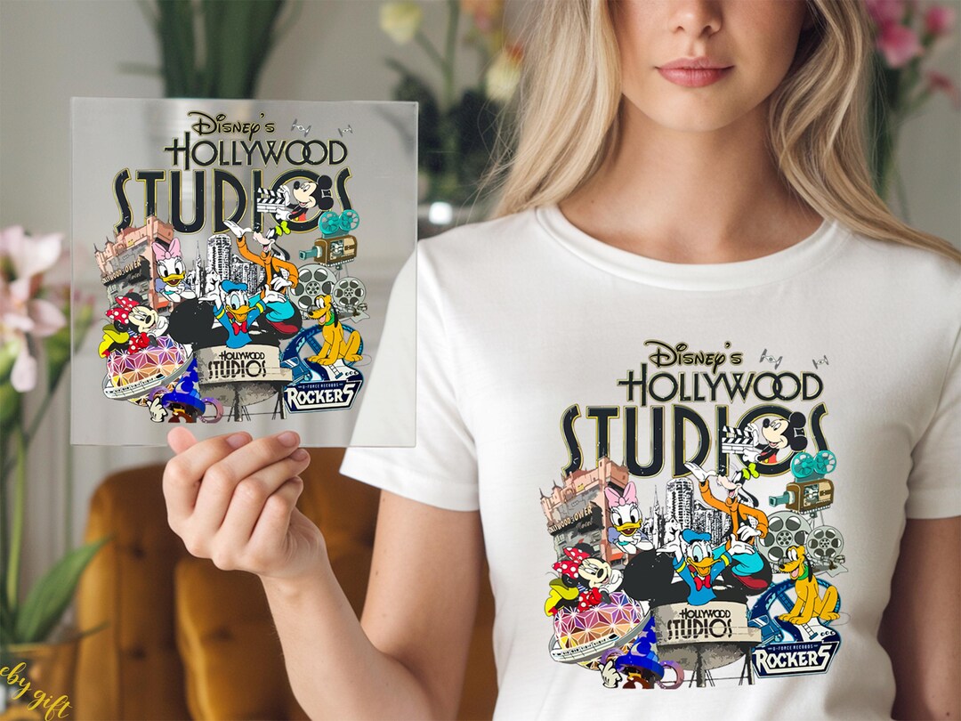 Disney Hollywood Studios DTF Transfer, Disney Hollywood Studios Ready to Press, Disney Hollywood ...