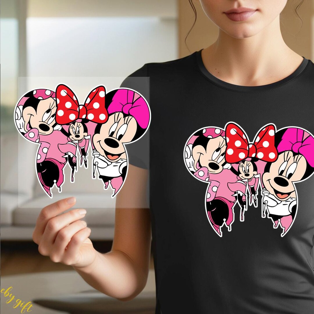 Disney Heat Press DTF Transfer, Minnie Print, Disney Prints, Minnie ...