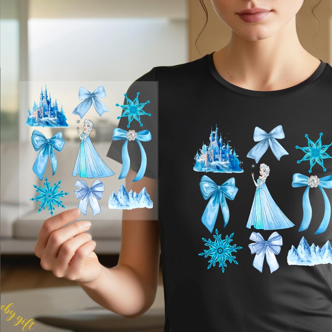 Disney Elsa Dtf, Watercolor Princess Dtf Transfers, Disney Girls Trip ...