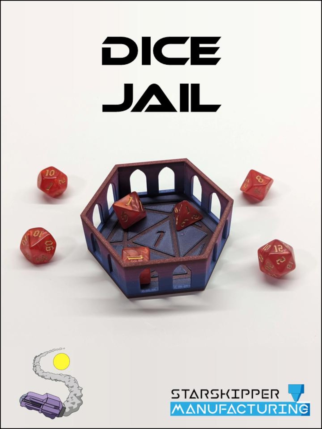 Dice Jail - Dice Punishment, Dice Prison, Bad Dice, Rpg Accessory ...