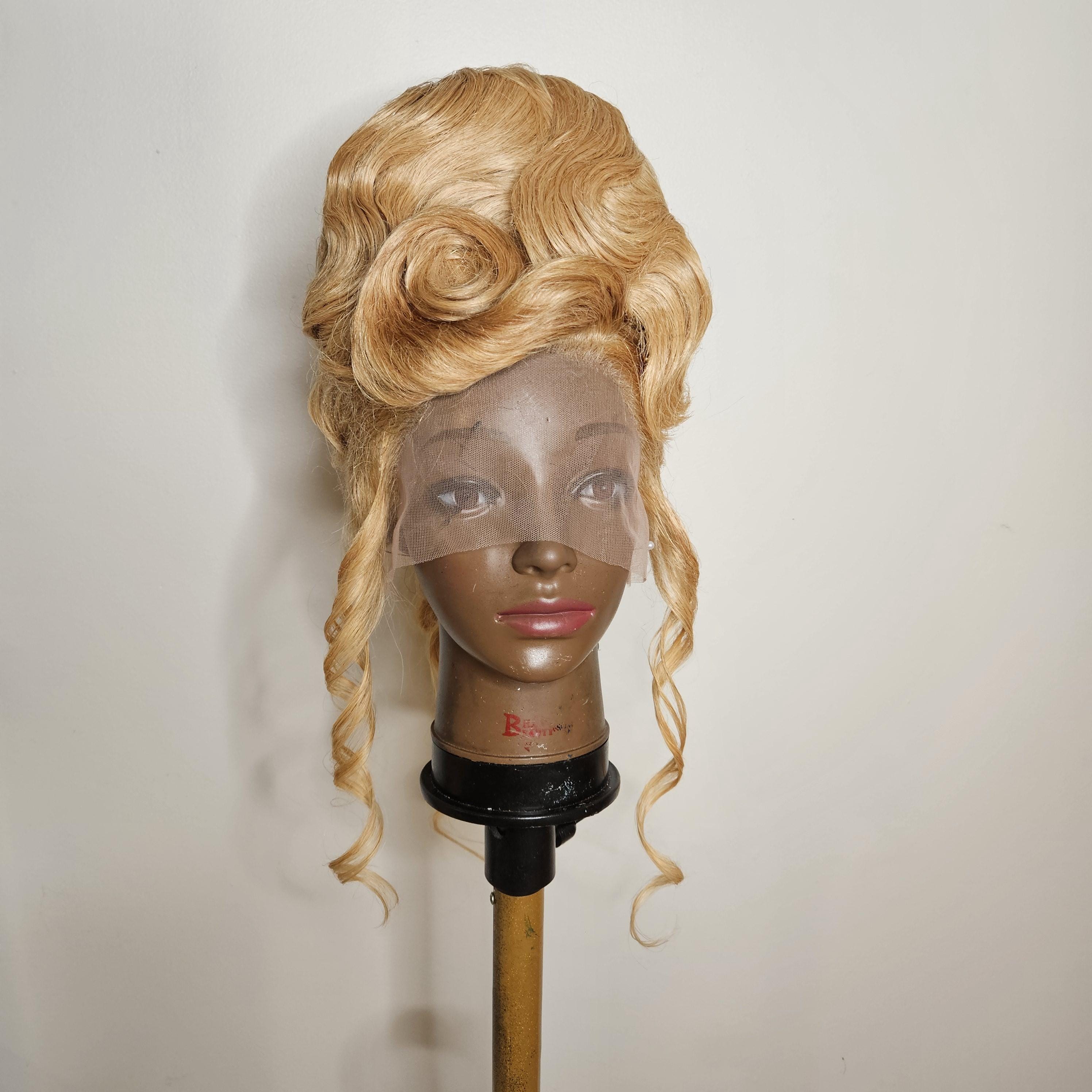 Rococo 18th Century Styled Updo - Blonde Front Lace Wig - Med-tall ...