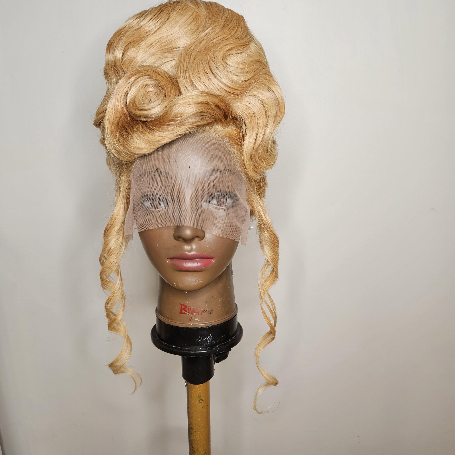 Rococo 18th Century Styled Updo - Blonde Front Lace Wig - Med-tall ...
