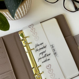 Motivational Bookmarks for A6 Binders - Etsy