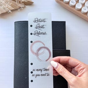 Motivational Bookmarks for A6 Binders - Etsy