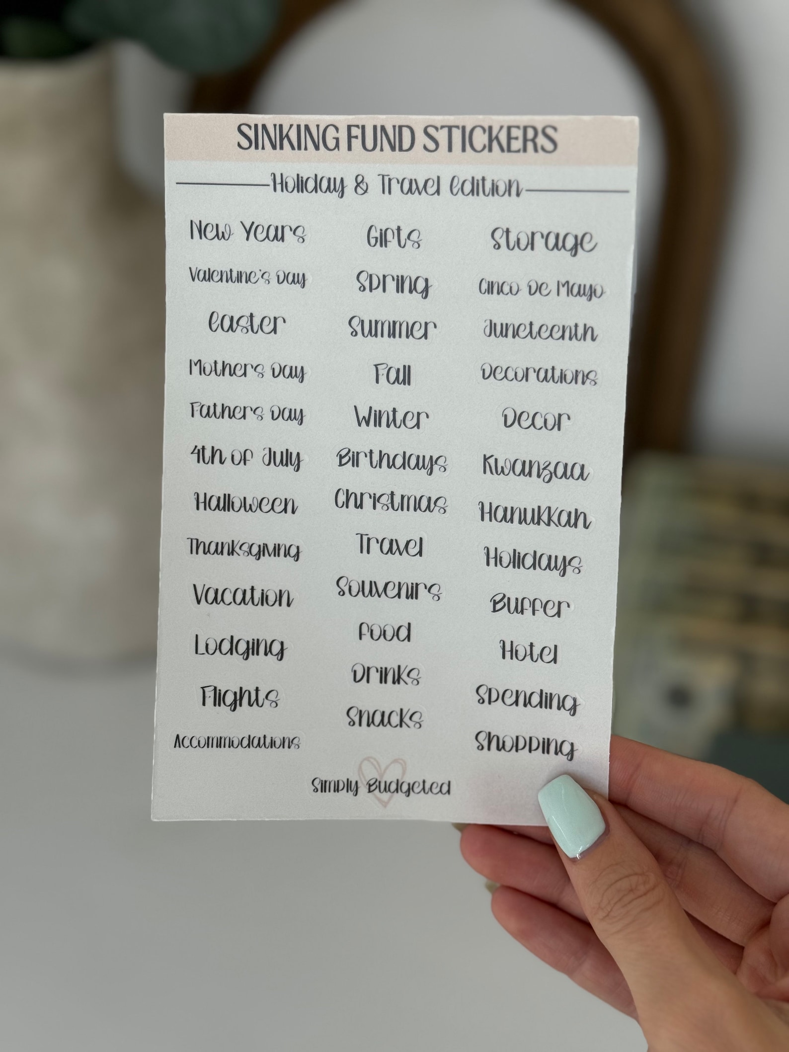 Sinking Fund Sticker Sheets - Etsy