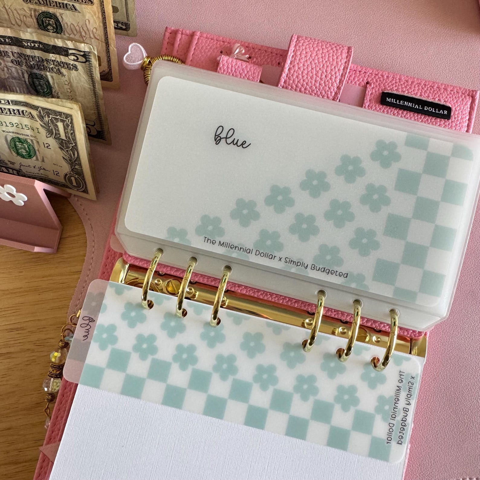 2.0 Floral Checkered A6 Binder Cash Inserts | the Millennial Dollar X ...