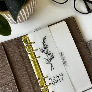 Motivational Bookmarks for A6 Binders - Etsy