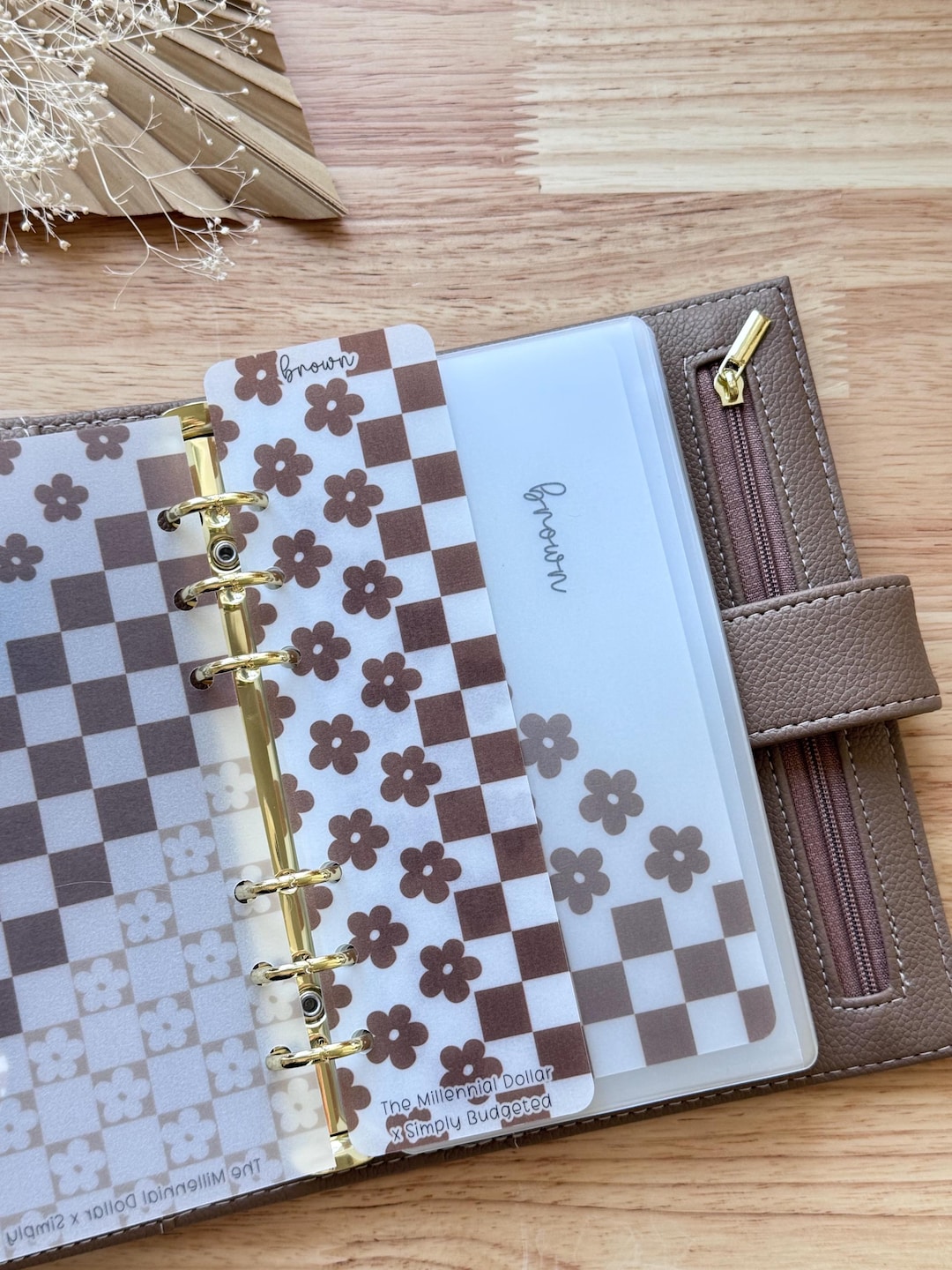 2.0 Floral Checkered A6 Binder 4 Pack Bookmarks | the Millennial Dollar ...