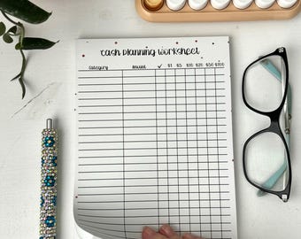 Printable A5 Cash Planning Sheet Digital Download - Etsy