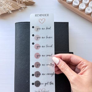 Motivational Bookmarks for A6 Binders - Etsy