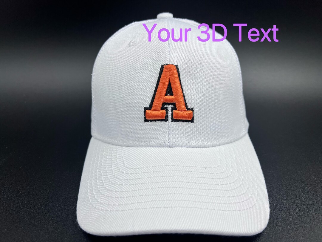 3D Puff Personalized Embroidered Hat, Custom Hat, Fitted Snapback ...
