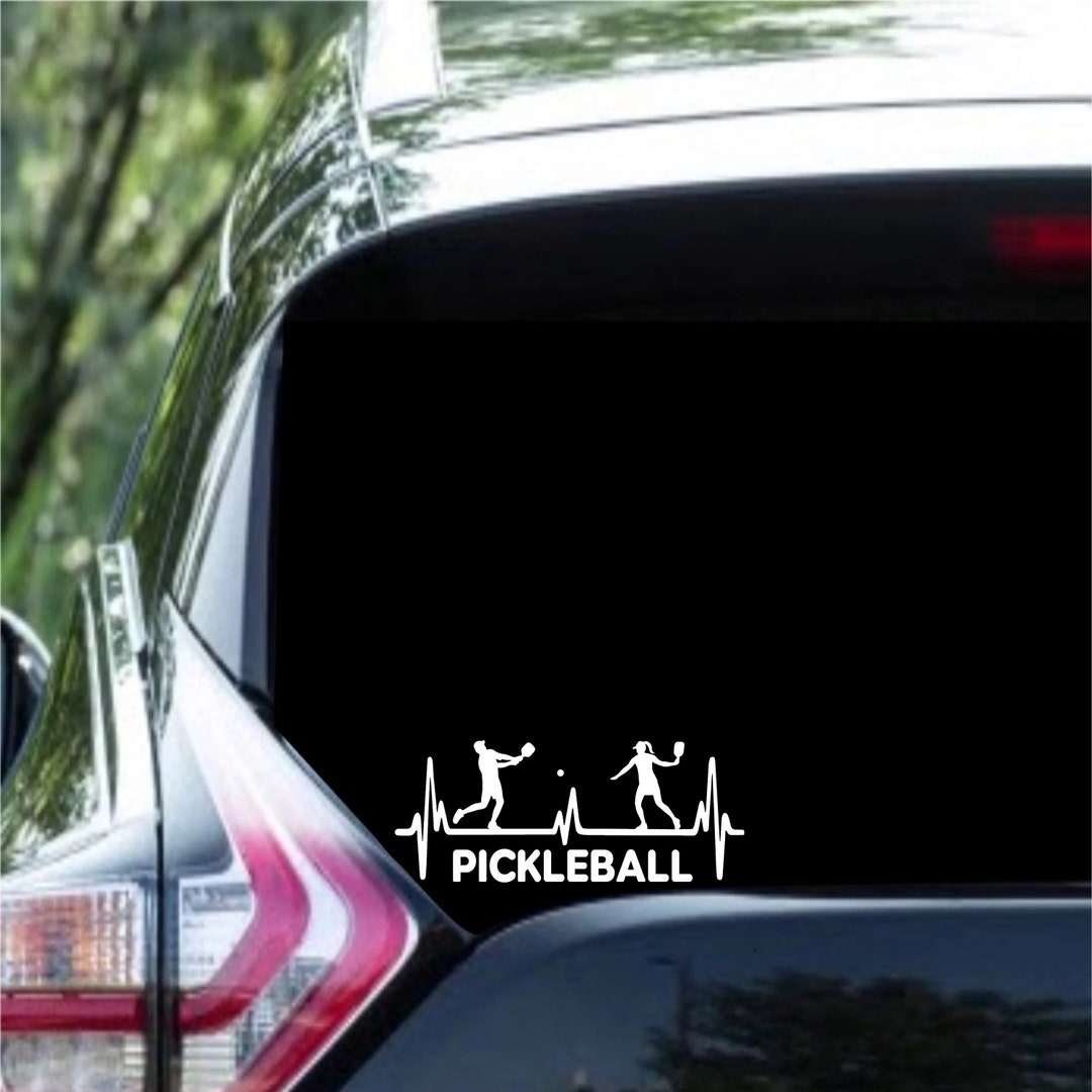 Pickleball Heartbeat Lifeline Vinyl Decal-choose Your Color and Size - Etsy
