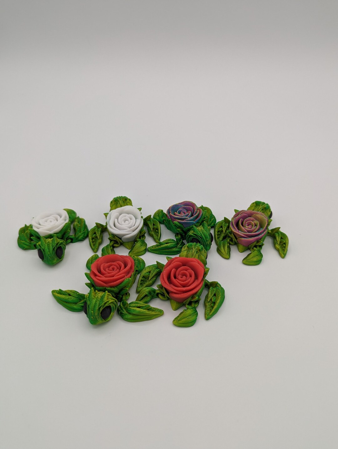 Tiny Rose Turtle, 3inch 3d Turtle, Articulated 3d Print, Articulated ...