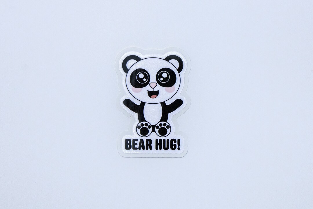Bear Hug! Sticker|panda Sticker|water Resistant|glossy|laptop Sticker ...