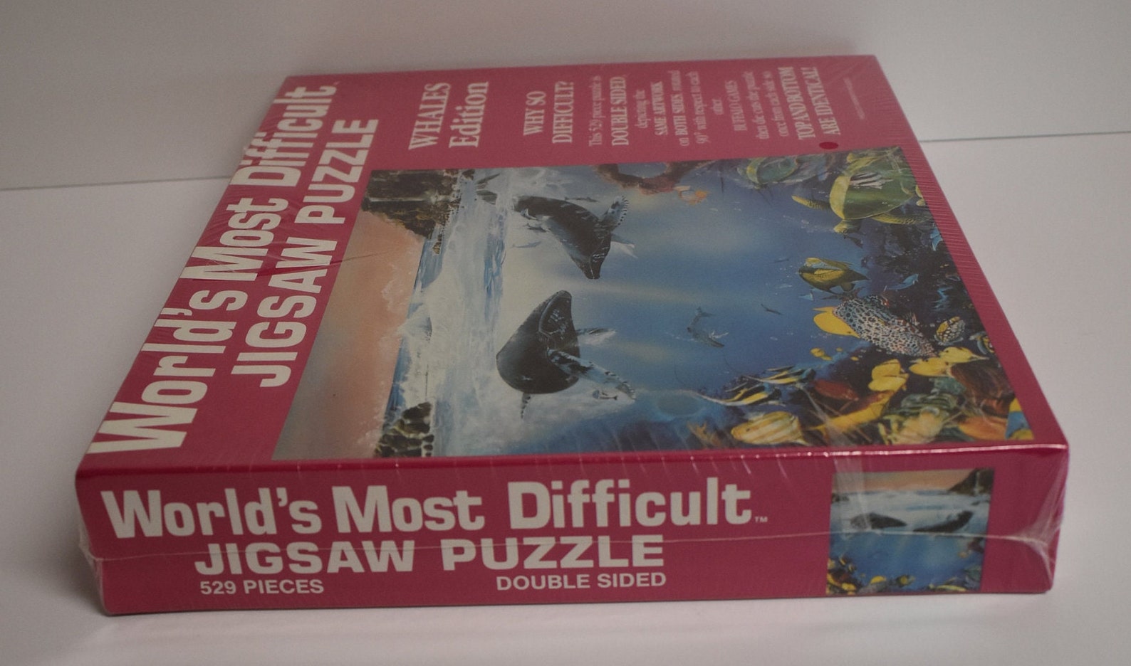 World's Most Difficult Jigsaw Puzzle 529 Pieces Whales Edition 1993 - Etsy