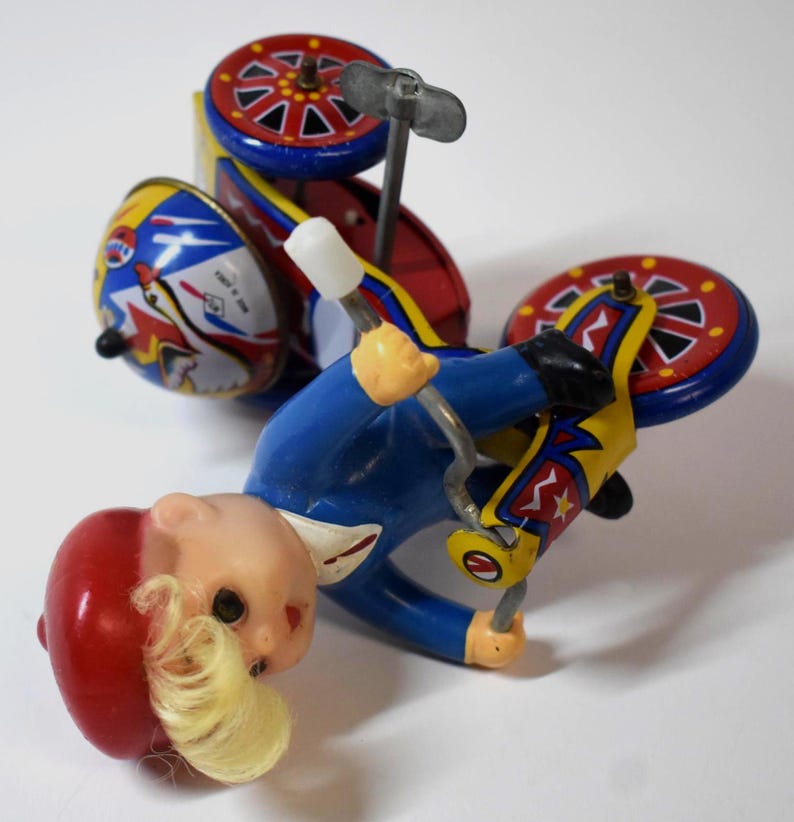 Wind-up Boy on Tricycle With Bell Tin-plate Korea 70s-80s - Etsy
