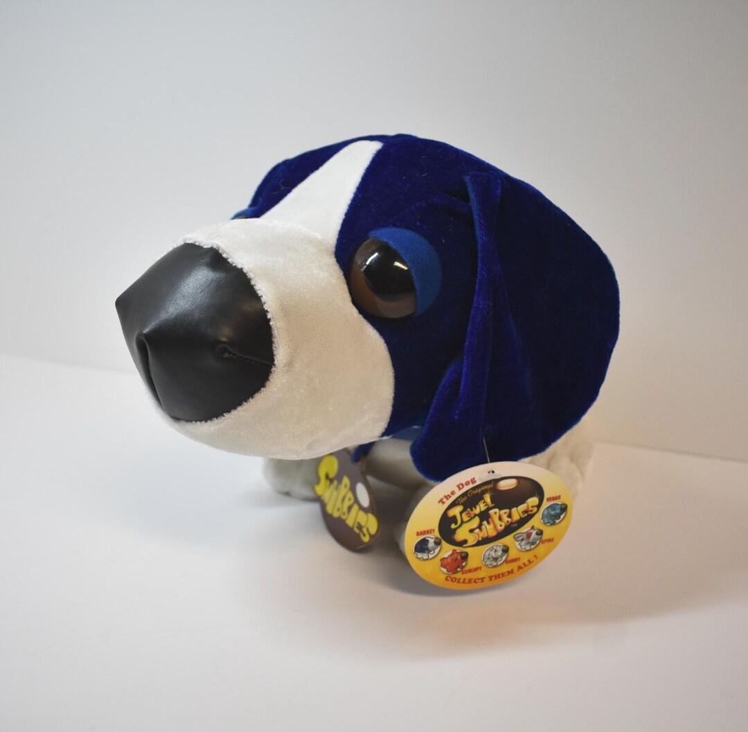 Jewel Snubbies the Dog "barney" Toy Network 1990s Stuffed Animal New ...