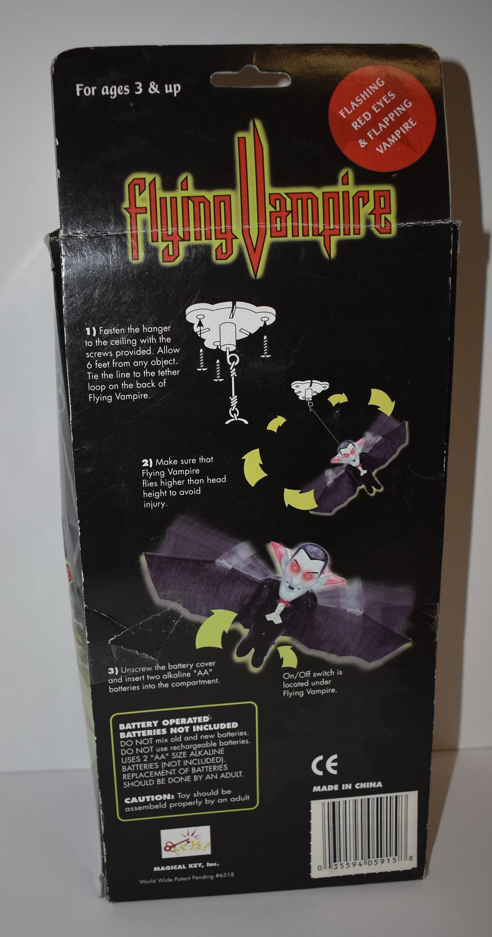 Halloween Flying Vampire With Flapping Wings and Light up Eyes by ...